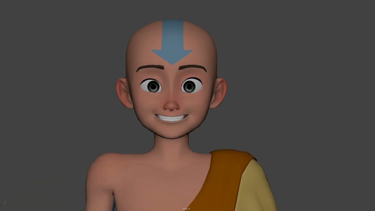 ArtStation - Aang Expression Shifts Animation Playblast