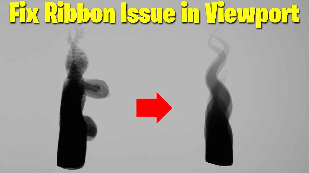 ArtStation - Fixed Ribbon Issue in Viewport in UE5 Niagara Tutorial ...