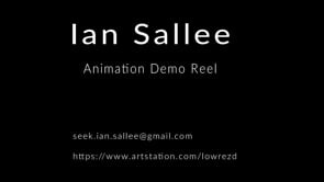 Ian Sallee - DEMO REEL - Animation