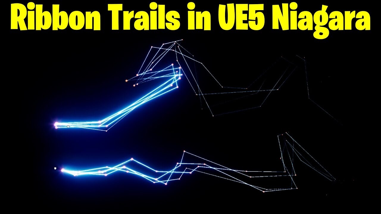 ArtStation - Ribbon Trails in UE5 Niagara Tutorial | Download Files