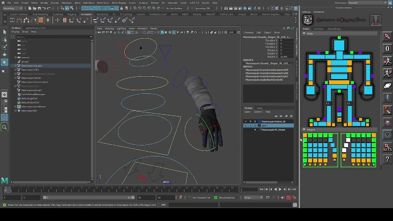ArtStation - First Person Character Rig