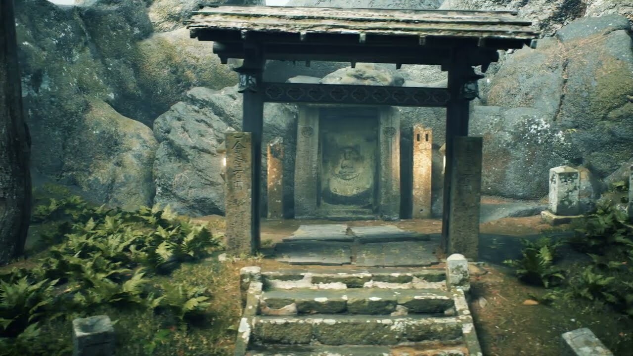 ArtStation - Japan tomb in the forest