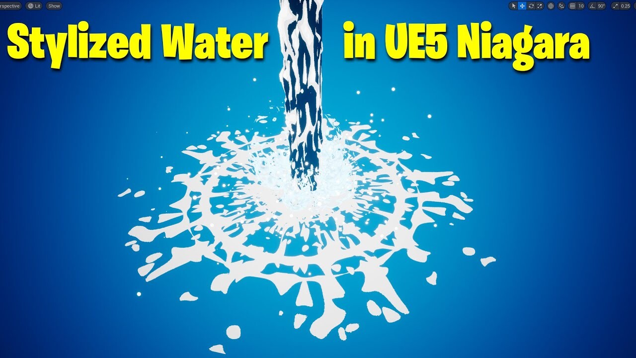 ArtStation - Stylized Water FX in UE5 Niagara Tutorial | Download Files