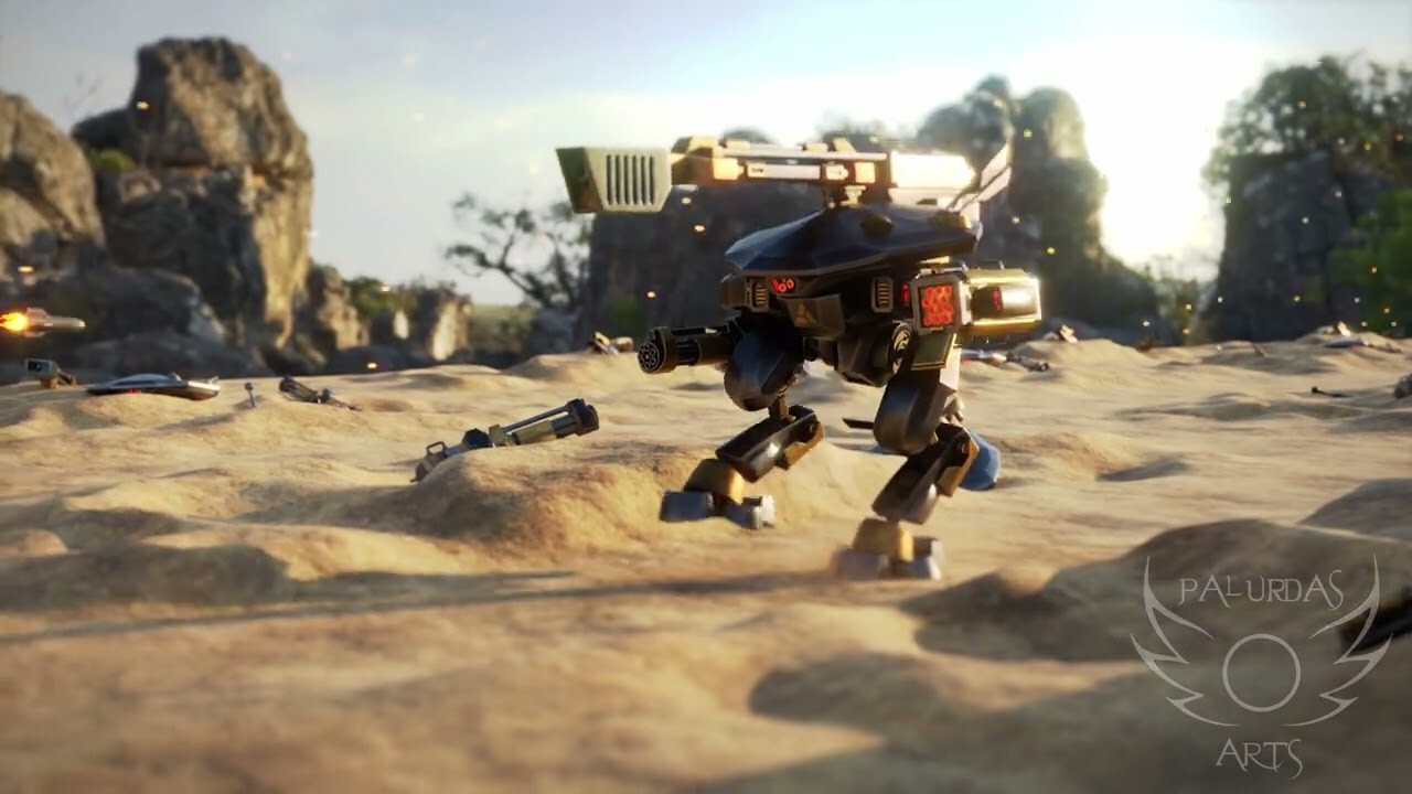 ArtStation - Mech Walk Study