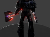 ArtStation - Warhammer 40k: Power Axe Melee Attack