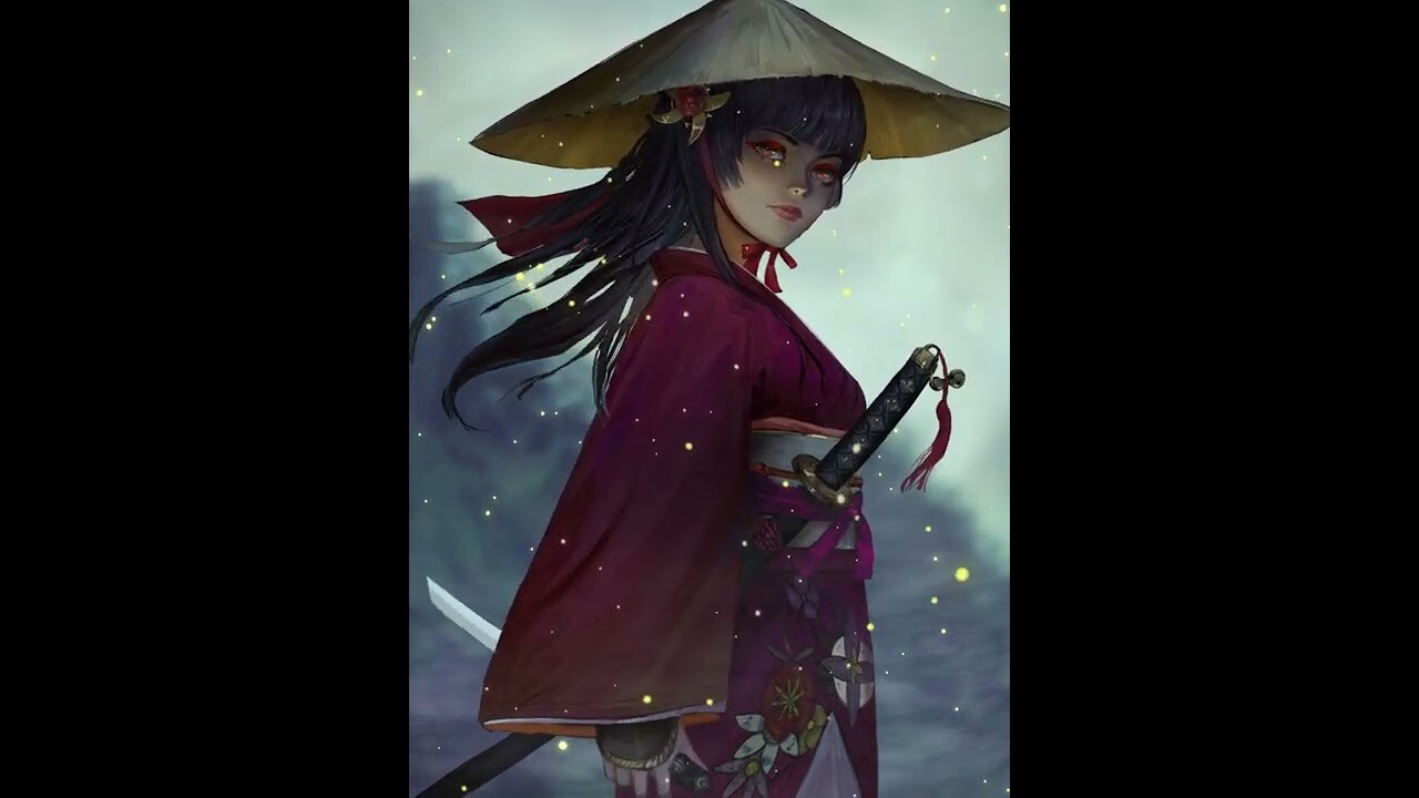 ArtStation - Samurai Girl - Animated Picture
