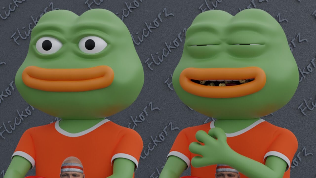 ArtStation - Pepe the frog - Eating Popcorn - Blender 3d Model