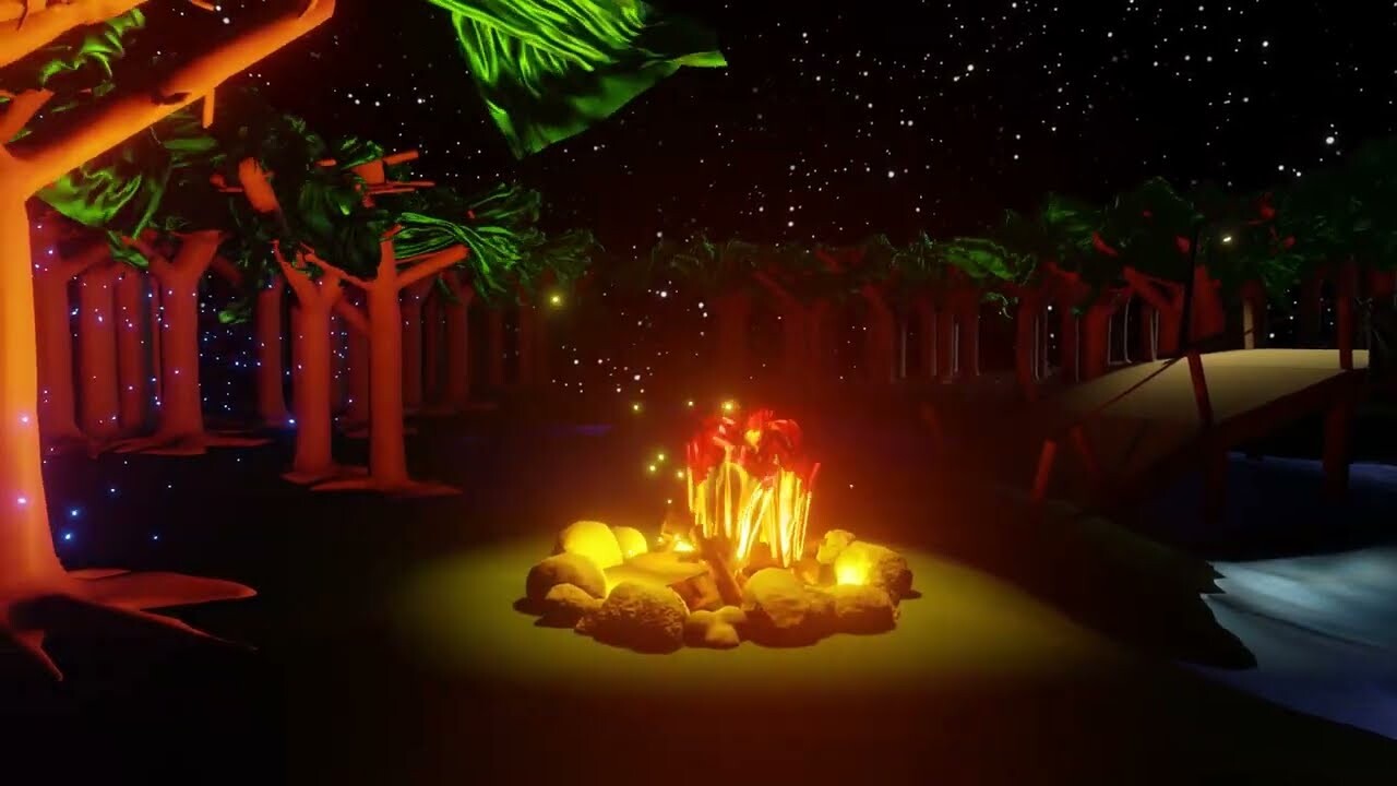 Alessandro Cernuzzi - Campfire out of cloth simulations - Prelude for harp