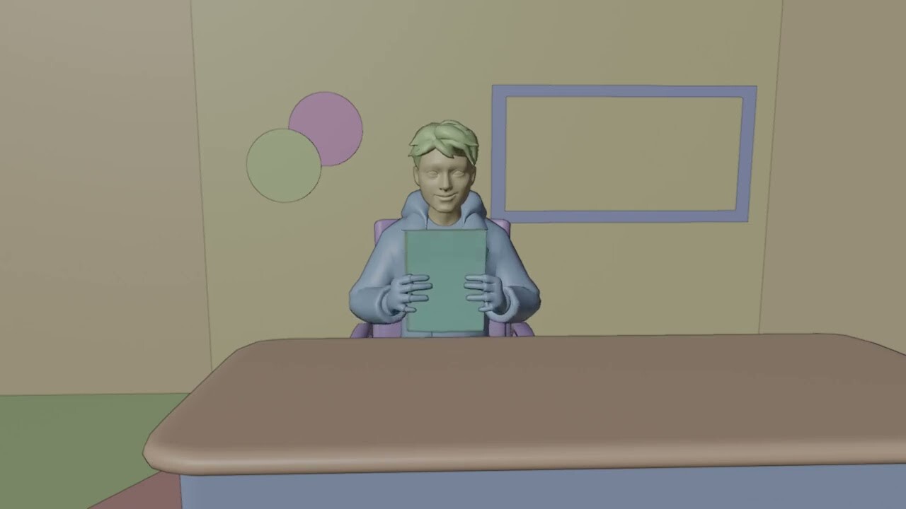 ArtStation - Newspaper Reader Animation