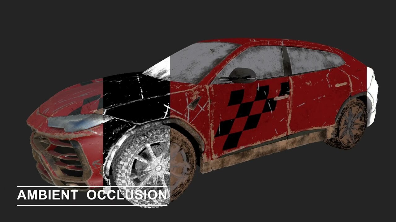 ArtStation - 3D Car Modeling & Texturing Transitions