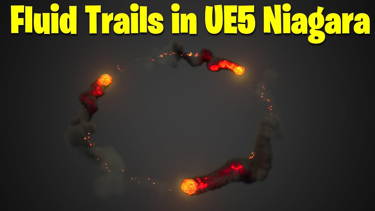 ArtStation - Fluid Trails in UE5 Niagara Tutorial | Download Files