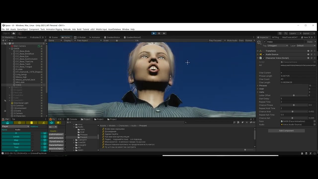 ArtStation - Character voice system
