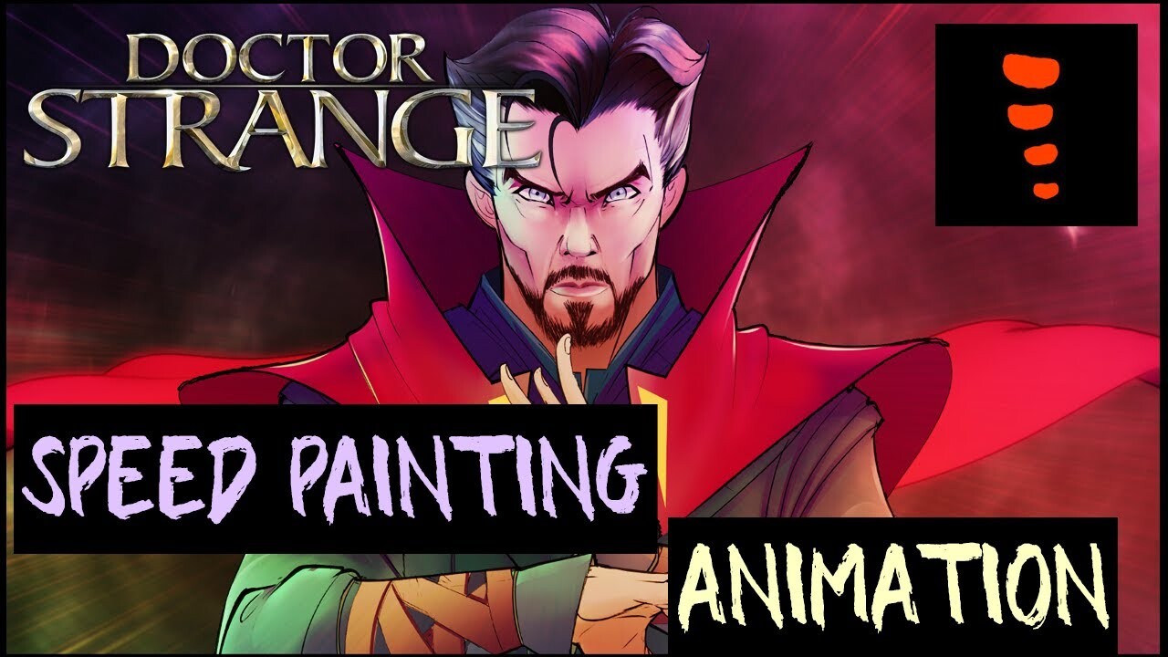 ArtStation - Doctor Strange Marvel movie | Speed Painting & Spine Animation