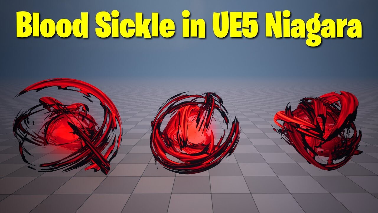 ArtStation - Blood Sickle FX in UE5 Niagara Tutorial | Download Files