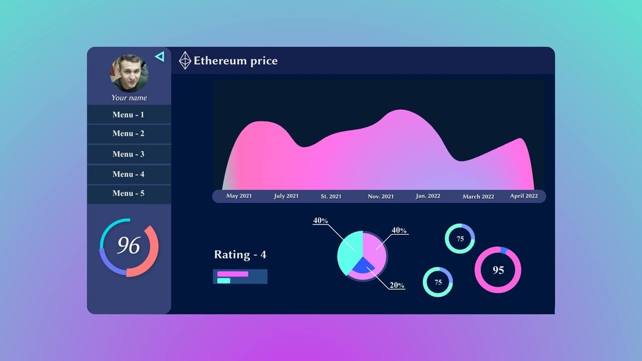 ArtStation - UI design. Animating panels in After Effects.