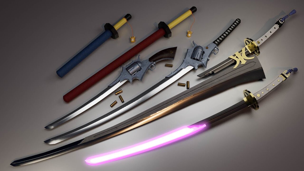 ArtStation - Summer Musashi (Berserker) Arsenal