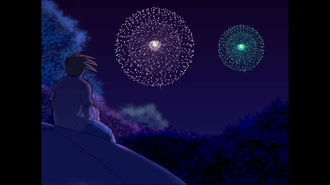 ArtStation - Fourth of July Fireworks Lofi Hip-Hop Animation Cycle
