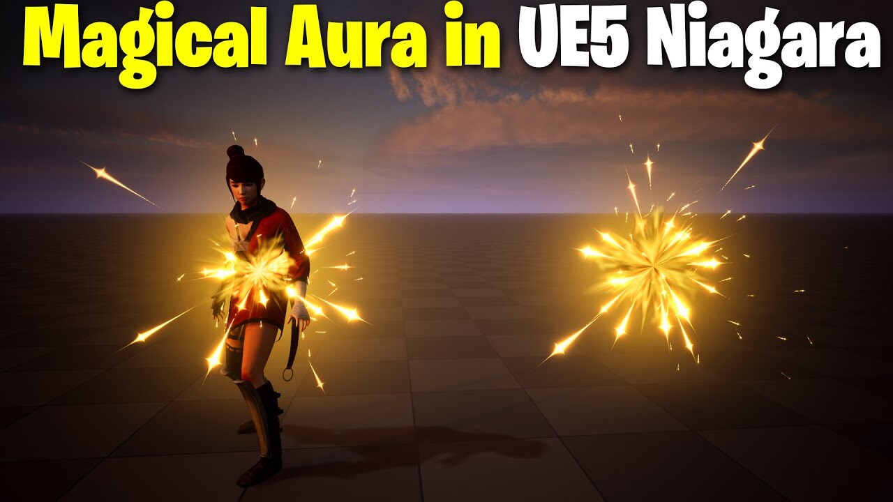 ArtStation - Magical Aura in UE5 Niagara Tutorial | Download Files