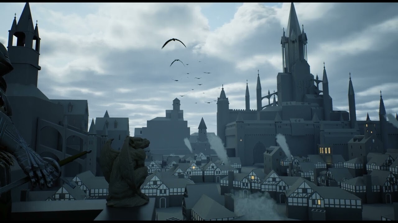 ArtStation - Gothic town (Diablo Immortal loading screen)