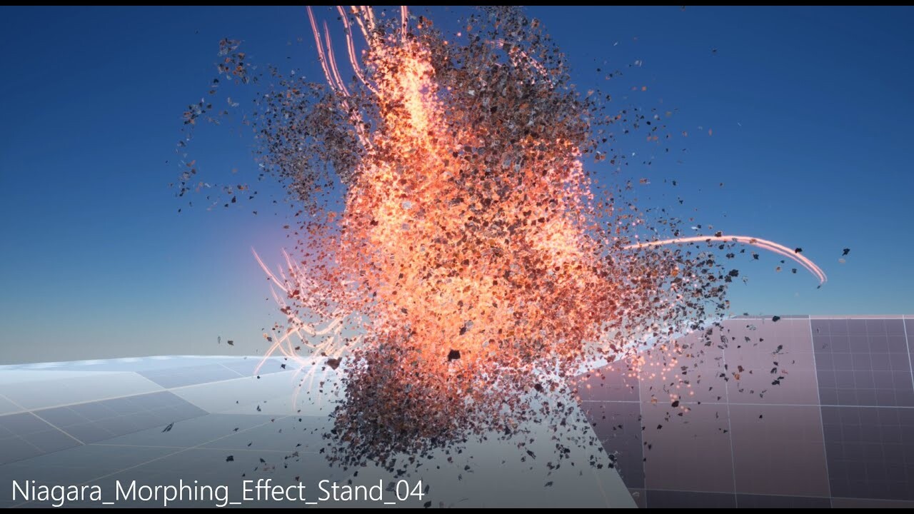 ArtStation - [UnrealEngine] Niagara Morphing Effect