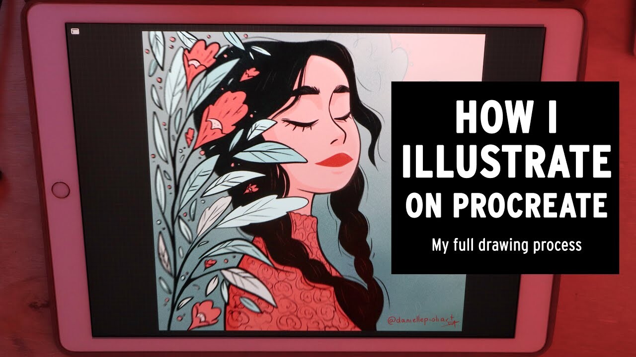 ArtStation - HOW I DRAW ON PROCREATE - My Full Illustration Process