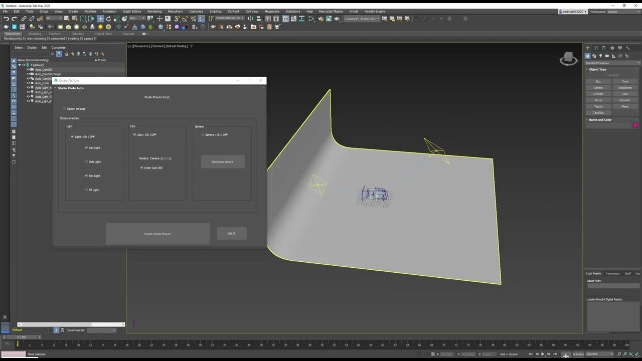 ArtStation - Script 3dsmax "Automatic photo studio