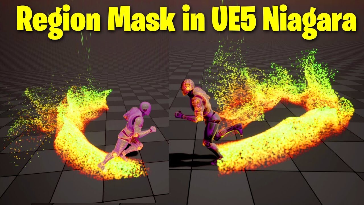ArtStation - Region Mask Module in UE5 Niagara Tutorial | Download Files