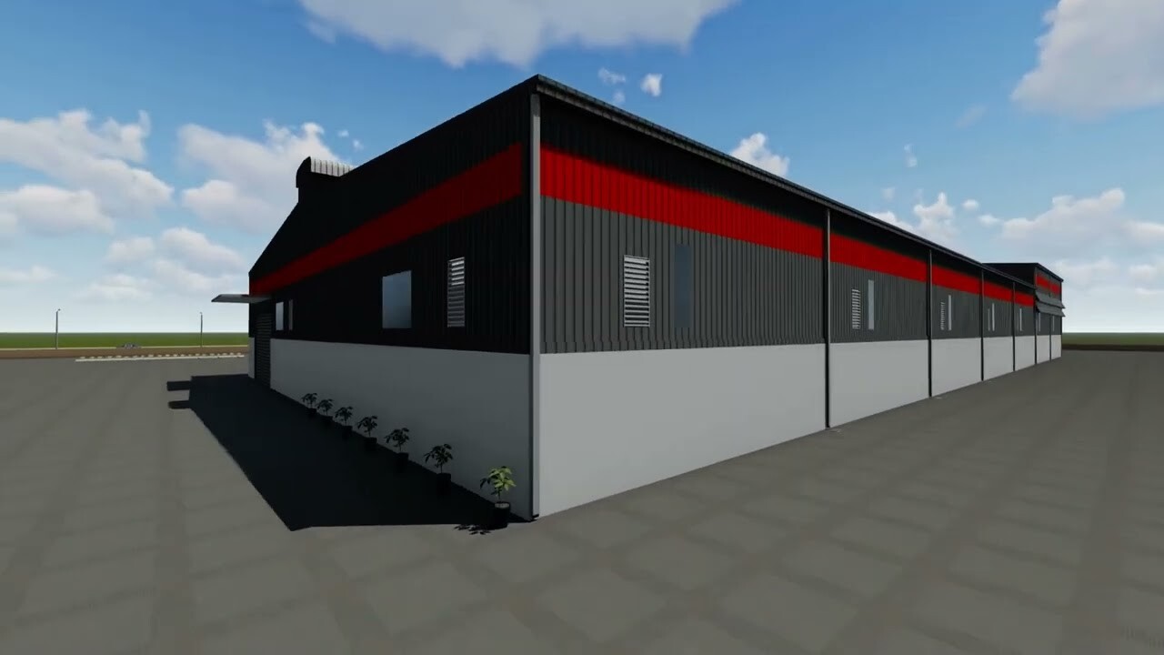ArtStation - 3d rendering model of industrial steel structure.