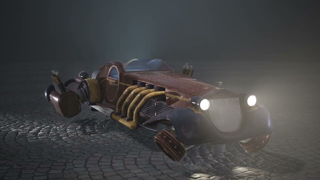 ArtStation - Steampunk Car
