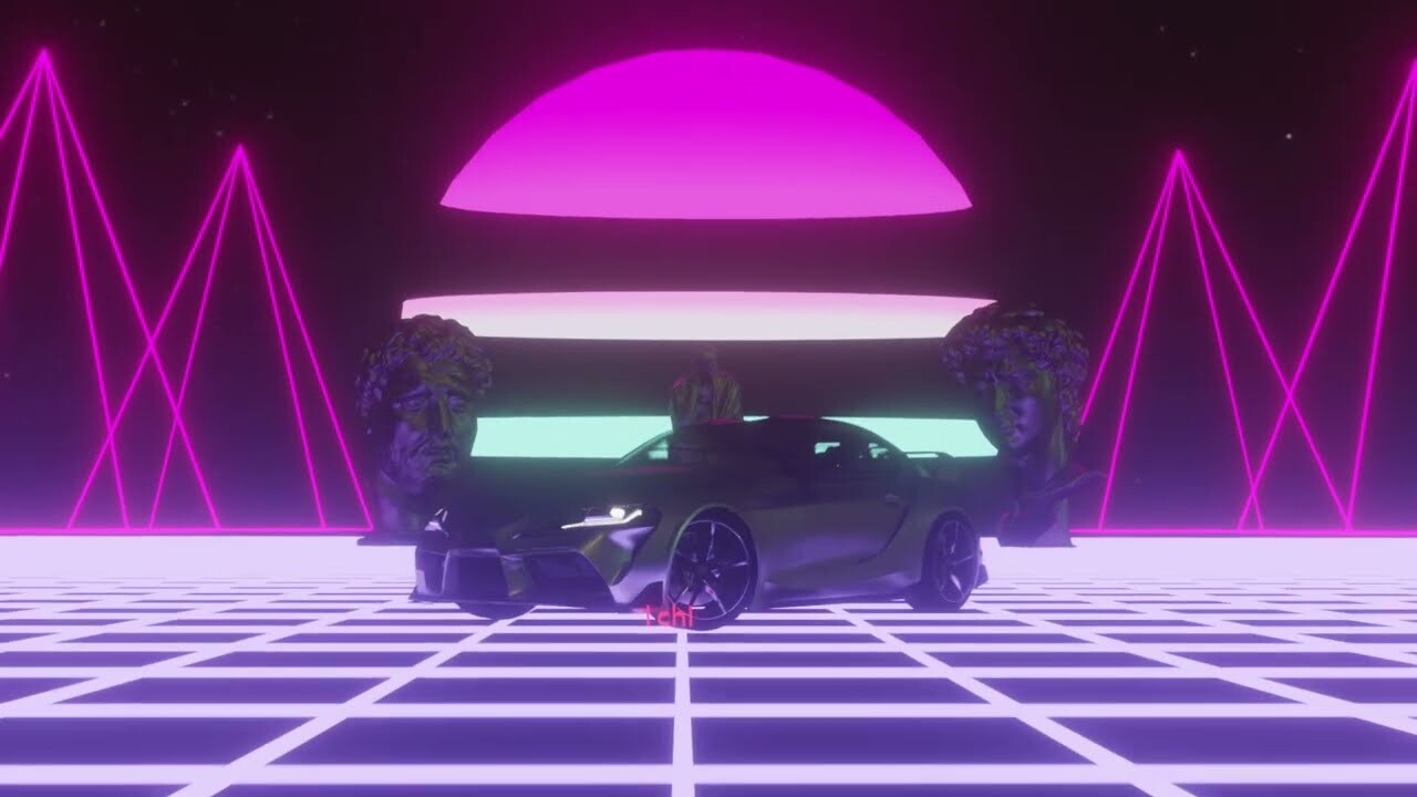 ArtStation - MK5 Supra - Vaporwave Blender3D / CINEMATIC / My third render ever