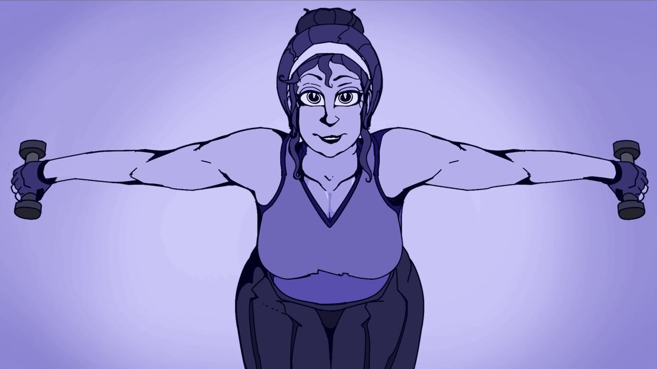 ArtStation - Exercising Animations - Deltoids