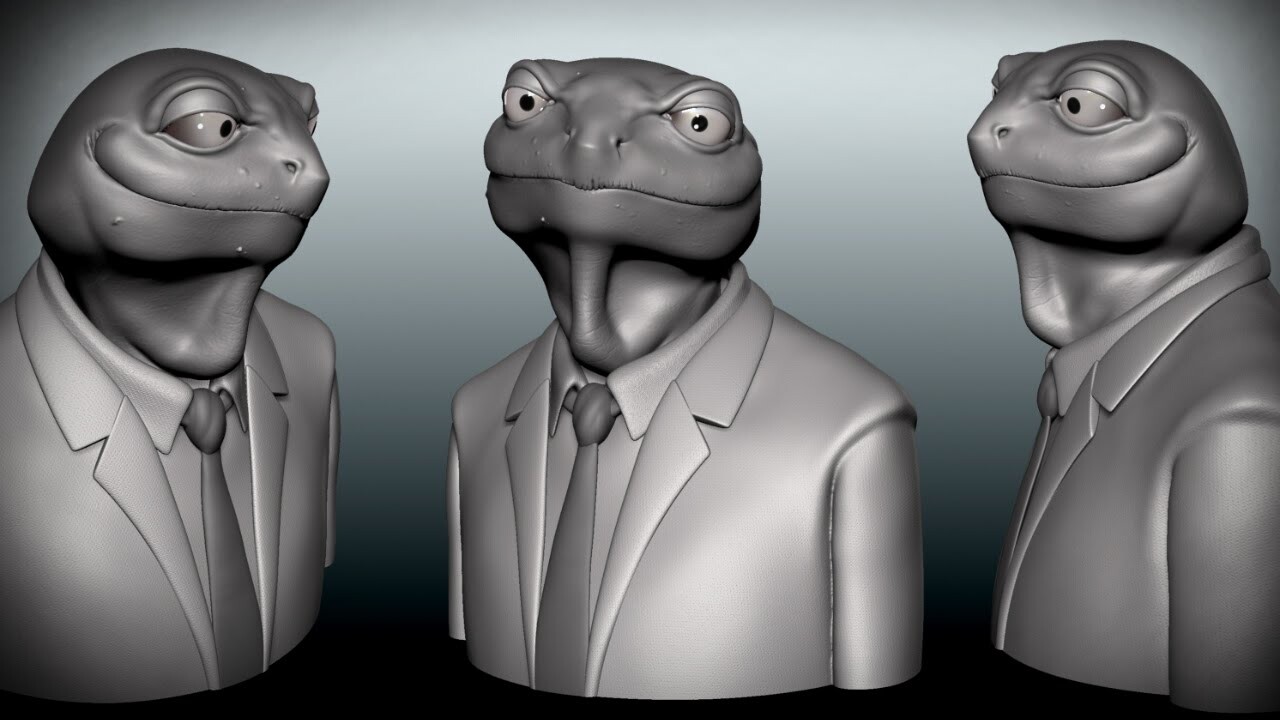 ArtStation - 3H Speed Sculpt - Ivo Statoc (from Blacksad)