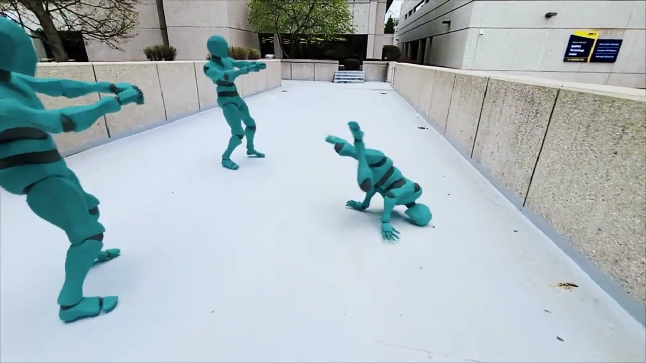 ArtStation - Blender AR VFX - Dancing Mannequins