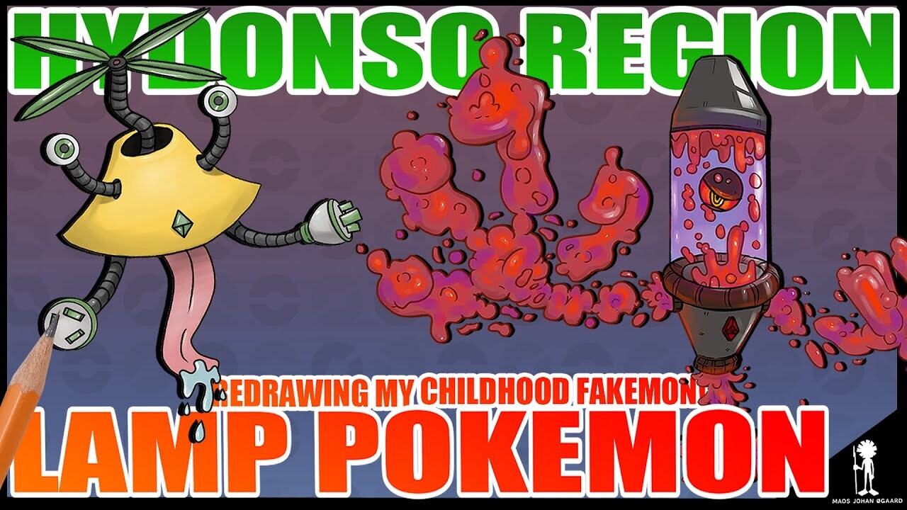 ArtStation - Hydonso Region - Lamp Pokemon