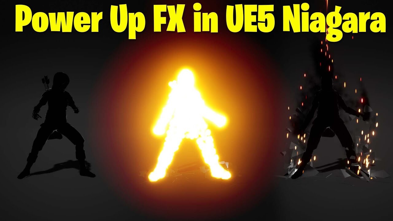 ArtStation - Power Up FX in UE5 Niagara Tutorial | Download Files