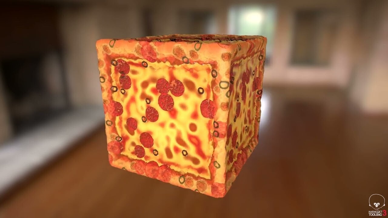 ArtStation - Procedural texture pizza