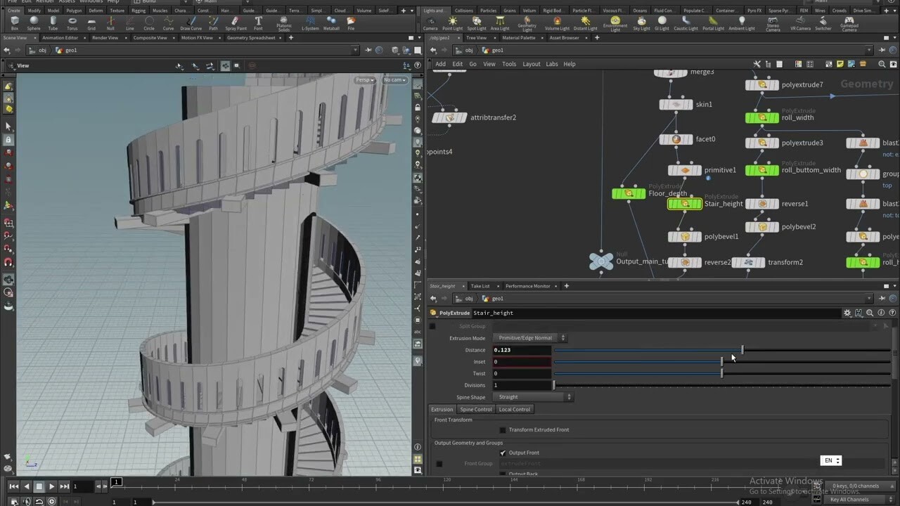 ArtStation - Houdini Procedural tower