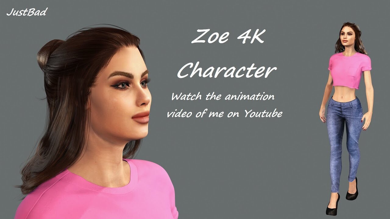 ArtStation - Zoe 4K Character animations