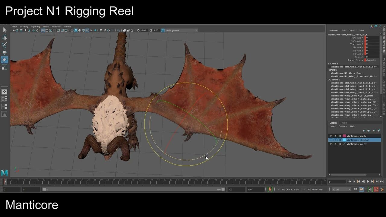ArtStation - 2021 Creature Rigging Reel
