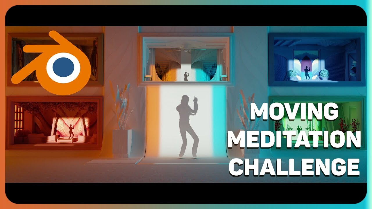 ArtStation - Moving Meditation - An experiment of Light and Silhouette