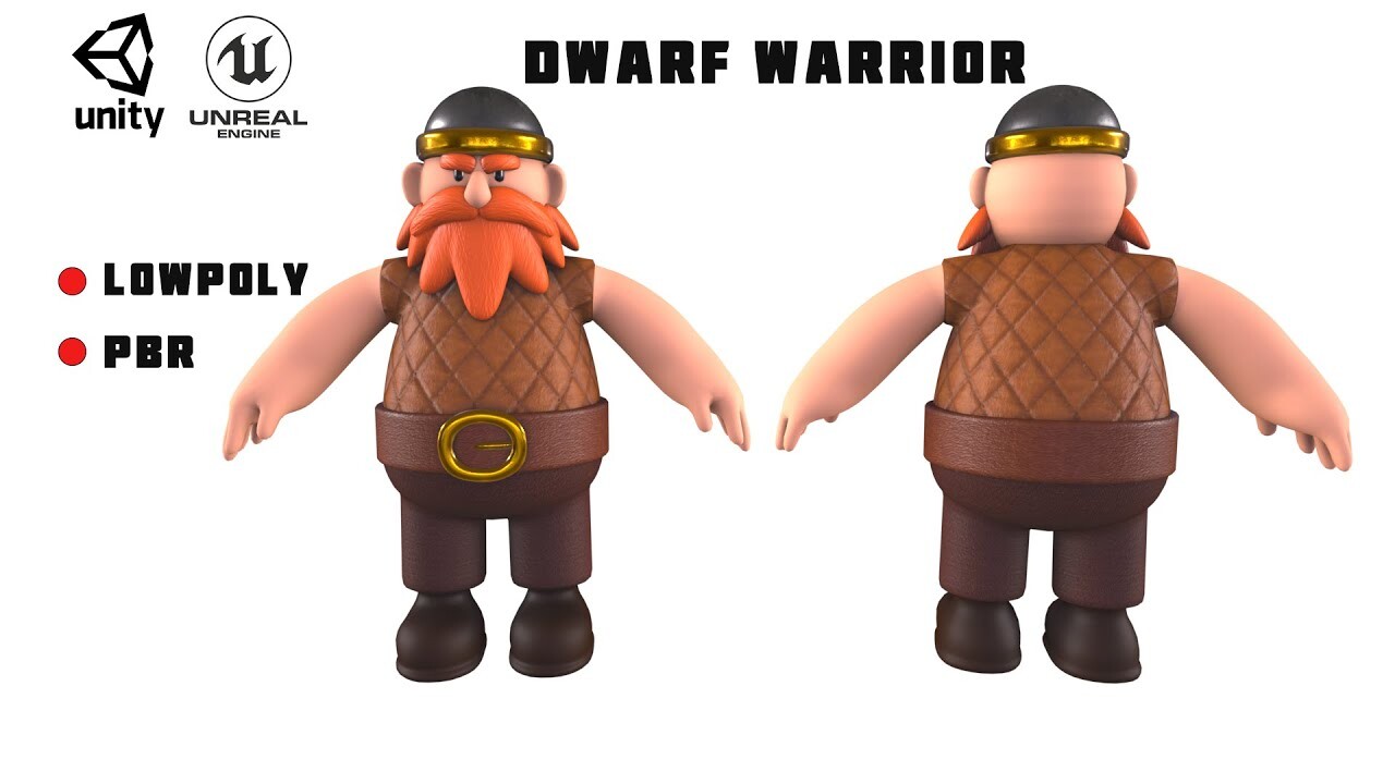 ArtStation - Stylized Dwarf Warrior