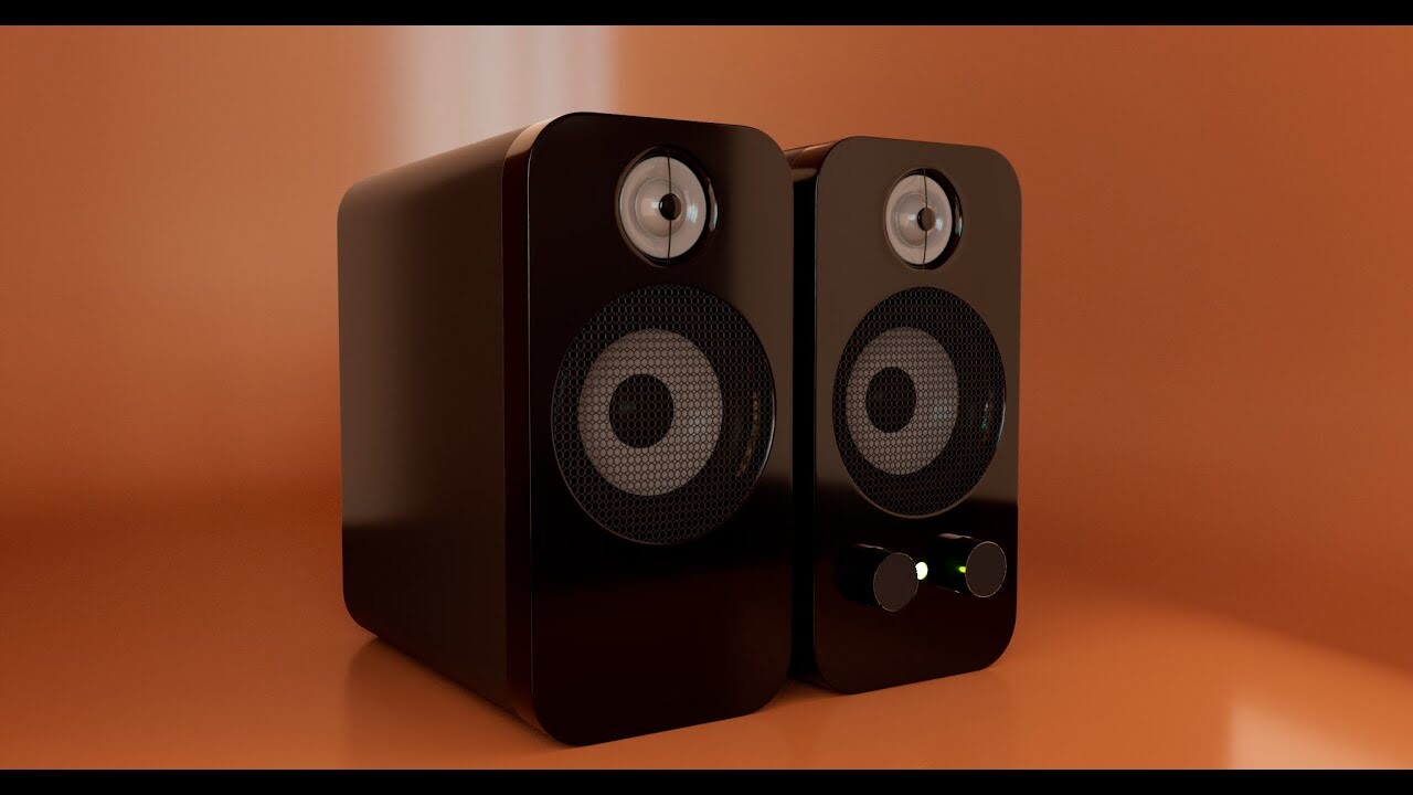 ArtStation - Speakers Render Maya