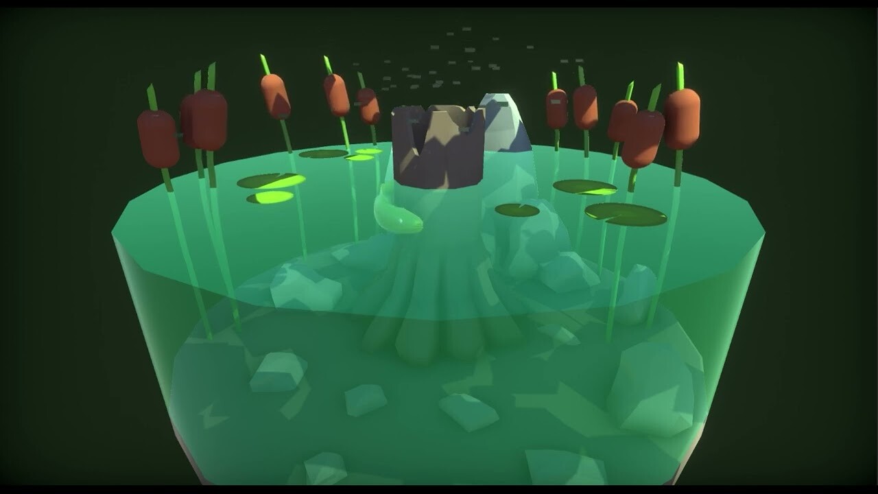 ArtStation - animated swamp diorama