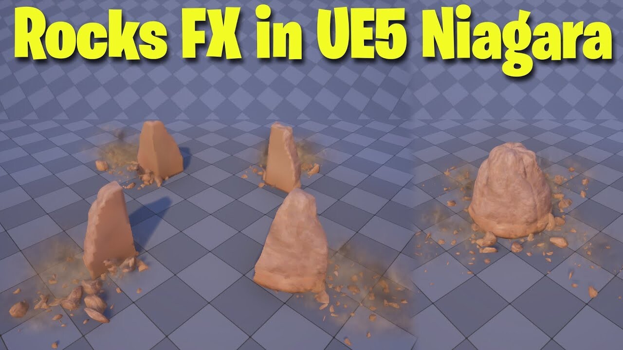 ArtStation - Rocks FX in UE5 Niagara Tutorial | Download Files