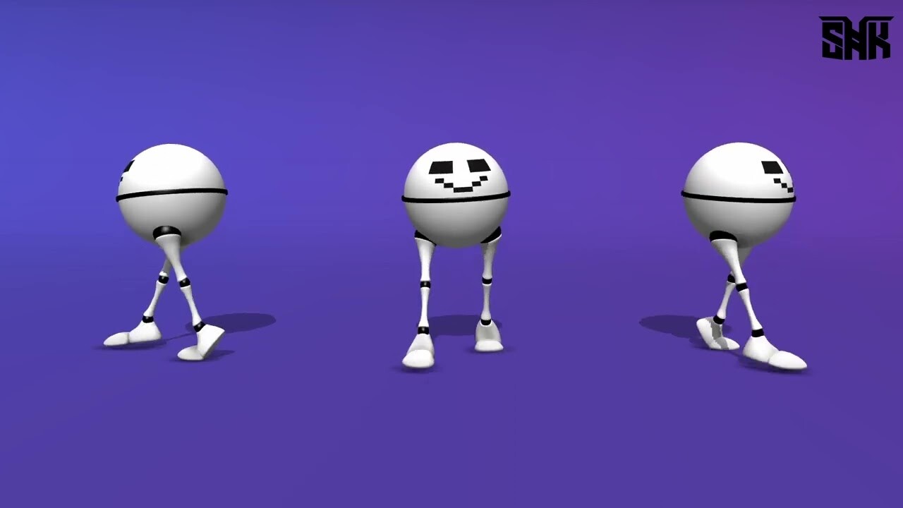 ArtStation - Ball Character Walk Animation Video | Autodesk Maya 2022