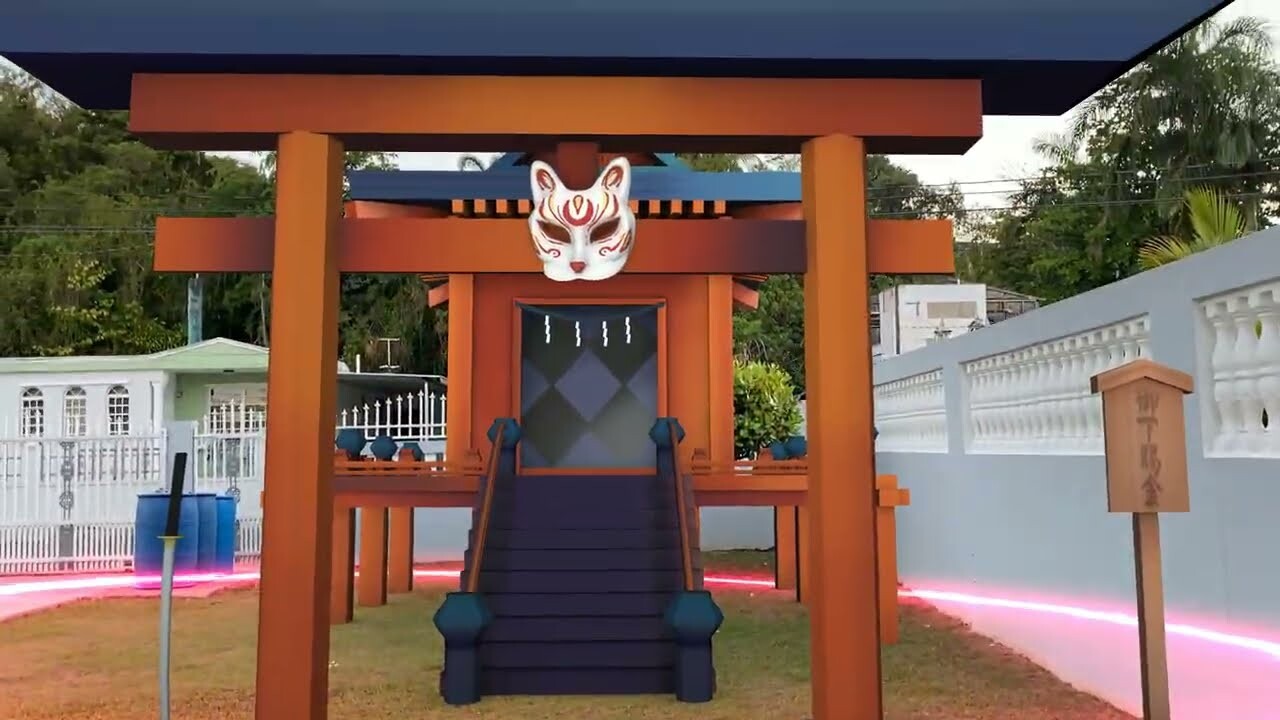 ArtStation - Shrine animation composition