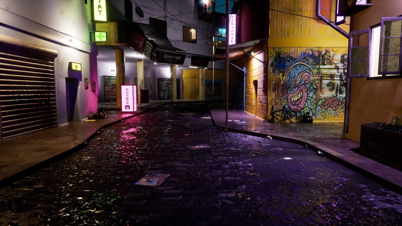 ArtStation - Street Walk, Game environment