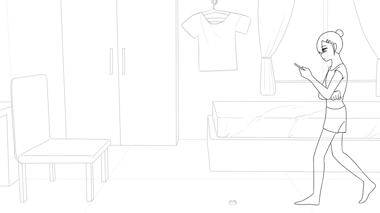 ArtStation - Walk and Sit Animation