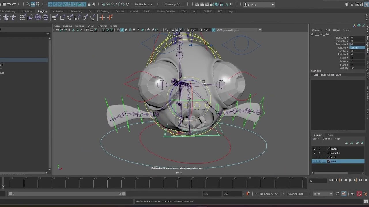 ArtStation - Fish Rigging #rigging