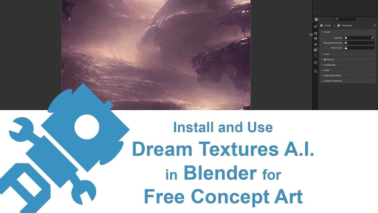 ArtStation - Dream Textures A.I. for Blender Tutorial - free A.I. tool